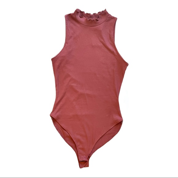 Haute Monde | Tops | Haute Monde High Neck Ribbed Sleeveless Bodysuit ...